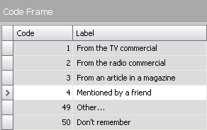 Coding an Open-Ended Answer